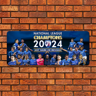 Aluminium Wall Art Chesterfield FC Personalised 2024 Champions Players ...