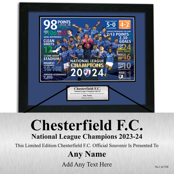 The Official Chesterfield FC Personalised Gift Shop